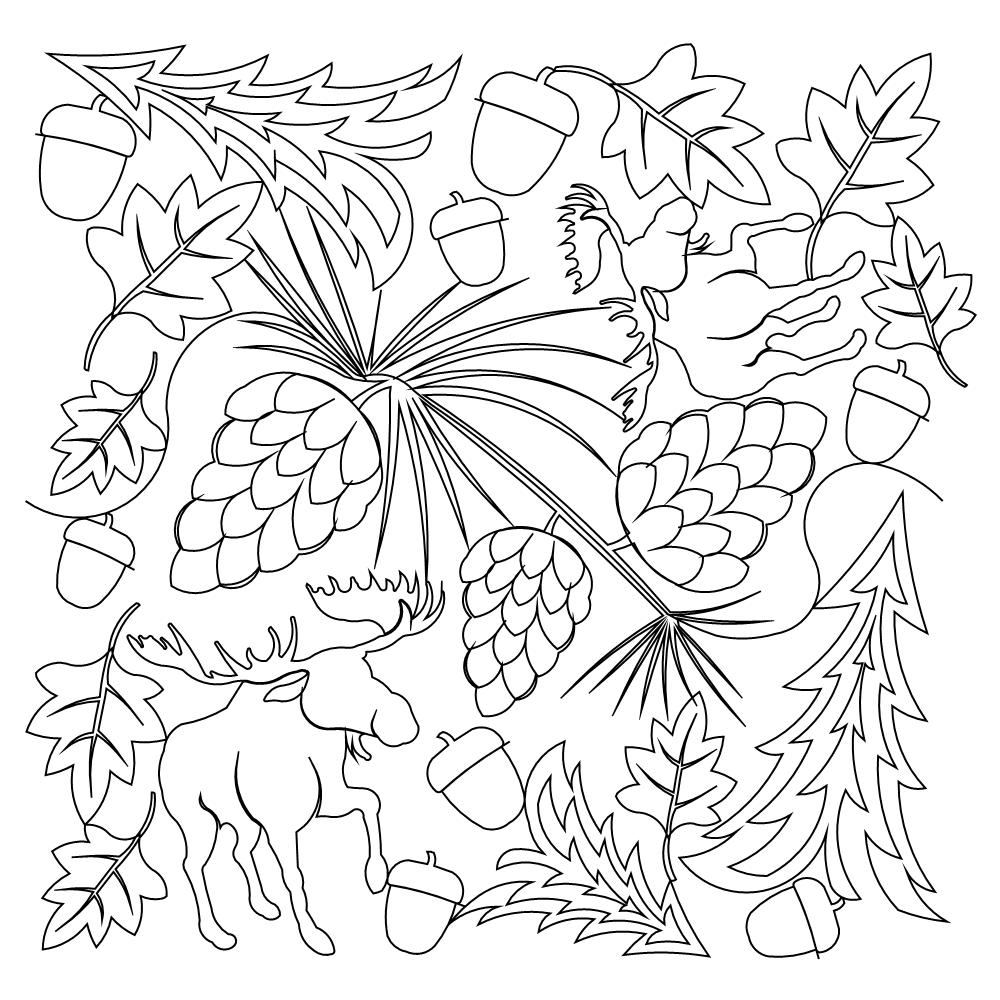 moose border Digital Pattern | Sweet Dreams Quilt Studio - Digital ...