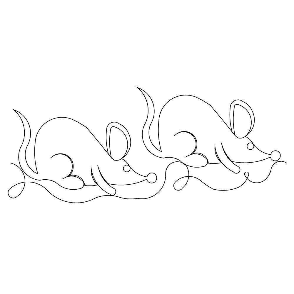 mouse border 4 Digital Pattern | Sweet Dreams Quilt Studio