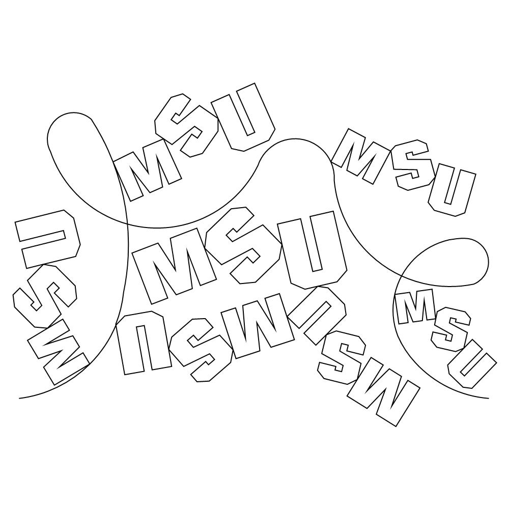 msu pano 001 Digital Pattern | Sweet Dreams Quilt Studio - Edge to Edge ...