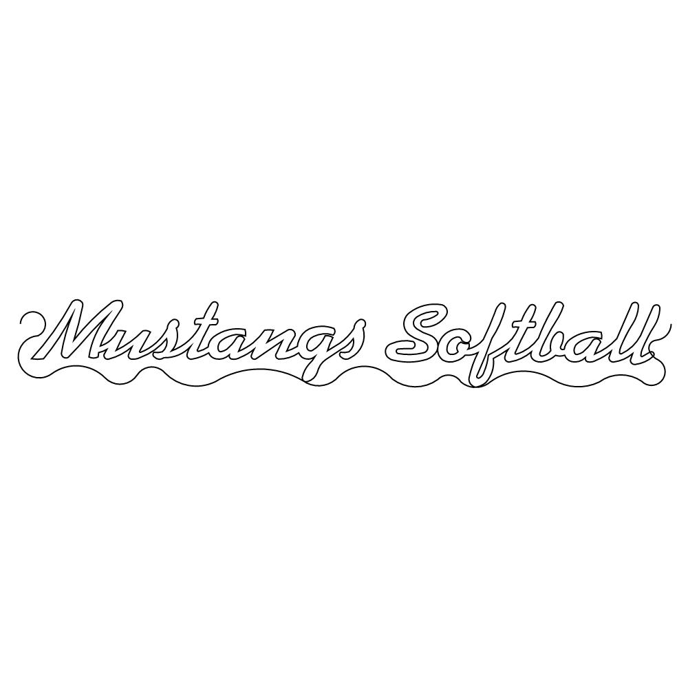 mustangs softball border Digital Pattern | Sweet Dreams Quilt Studio ...