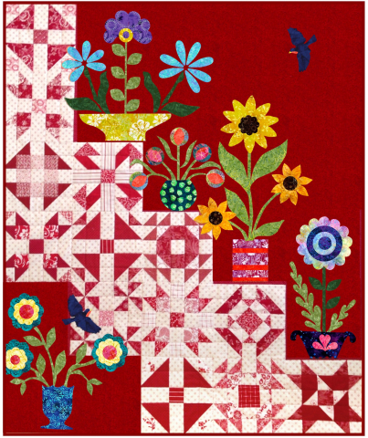 My Flower Garden Quilt - Digital Bundles Patterns | Sweet Dreams Quilt ...
