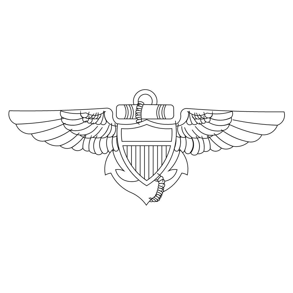 navy aviator wings block 001 Digital Pattern | Sweet Dreams Quilt ...