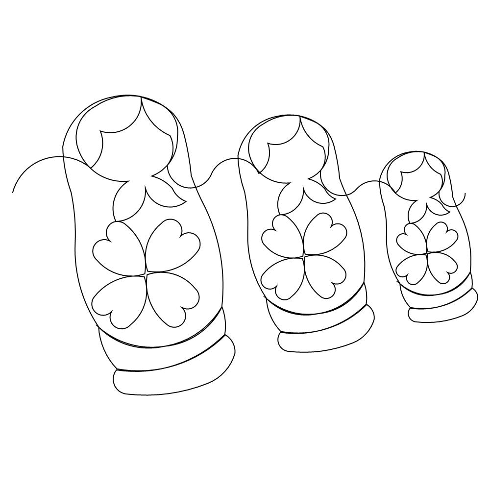 nesting doll border Digital Pattern | Sweet Dreams Quilt Studio ...