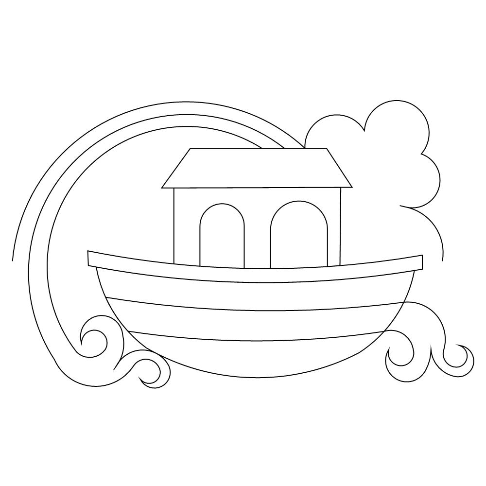 noah ark border 001 Digital Pattern | Sweet Dreams Quilt Studio ...