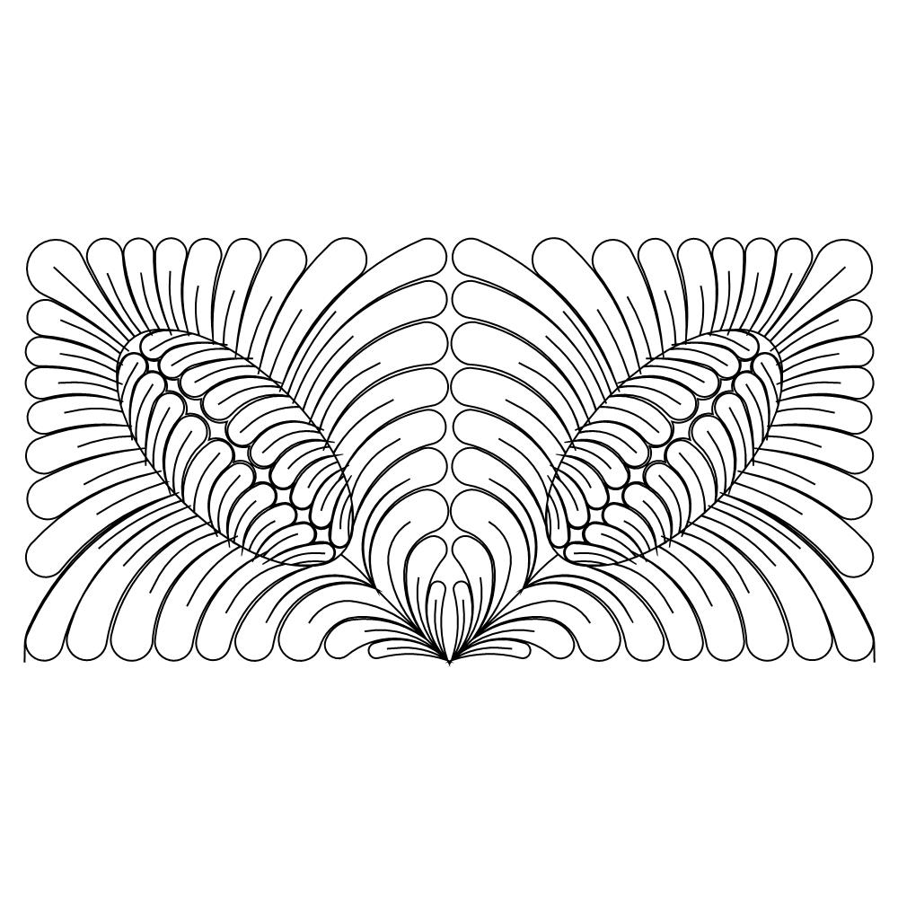 noble feather border 001 Digital Pattern | Sweet Dreams Quilt Studio ...