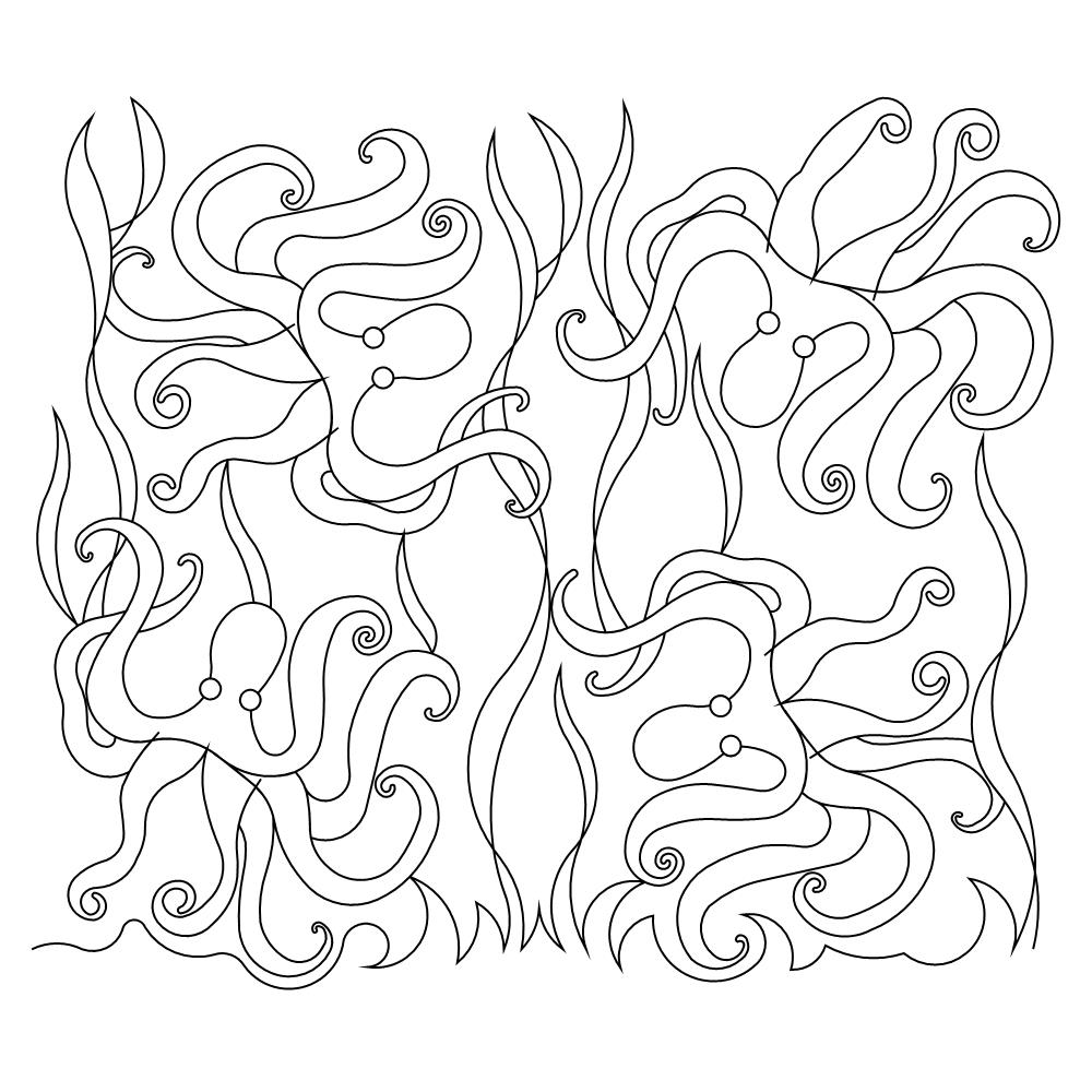 octopus e2e 001 - Edge to Edge Quilting Patterns
