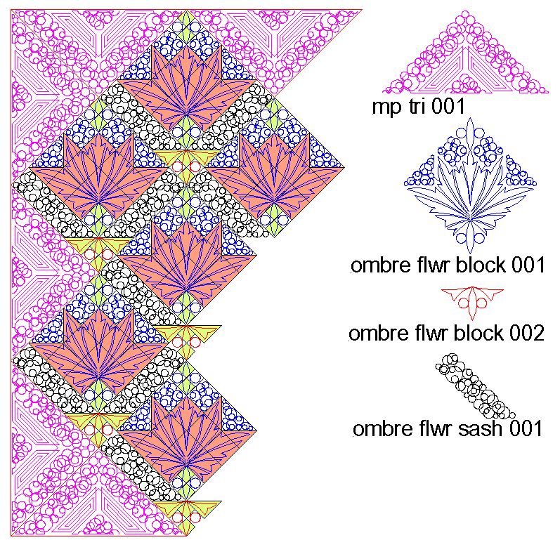Ombre Flower Bouquet Bundle - Digital Bundles Patterns | Sweet Dreams ...