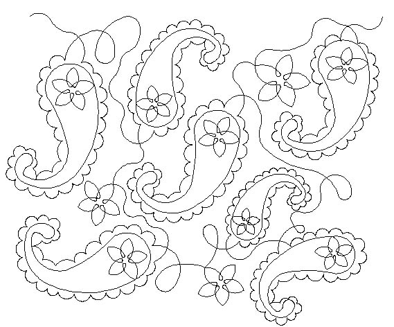 paisley simple Digital Pattern | Sweet Dreams Quilt Studio - Edge to ...