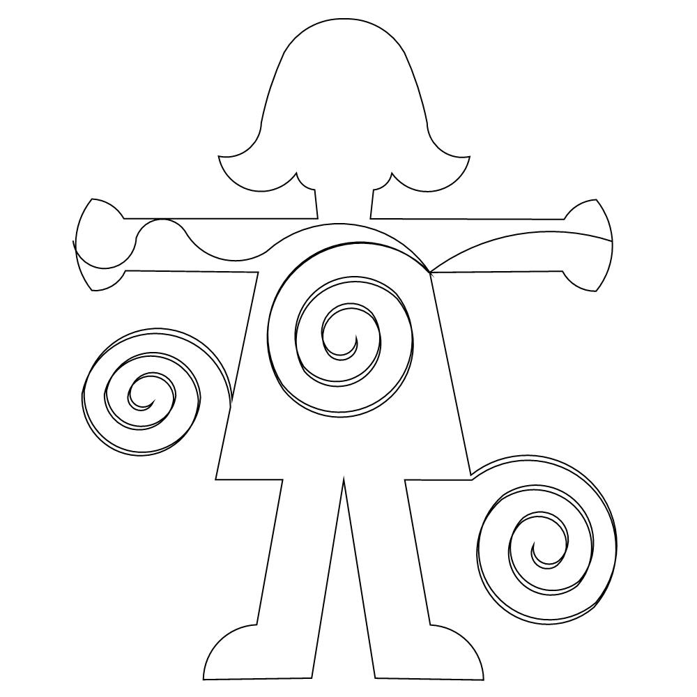 paper doll border 1 Digital Pattern | Sweet Dreams Quilt Studio ...