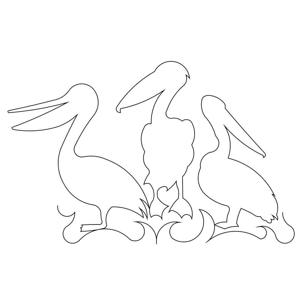pelican border 001 Digital Pattern | Sweet Dreams Quilt Studio ...