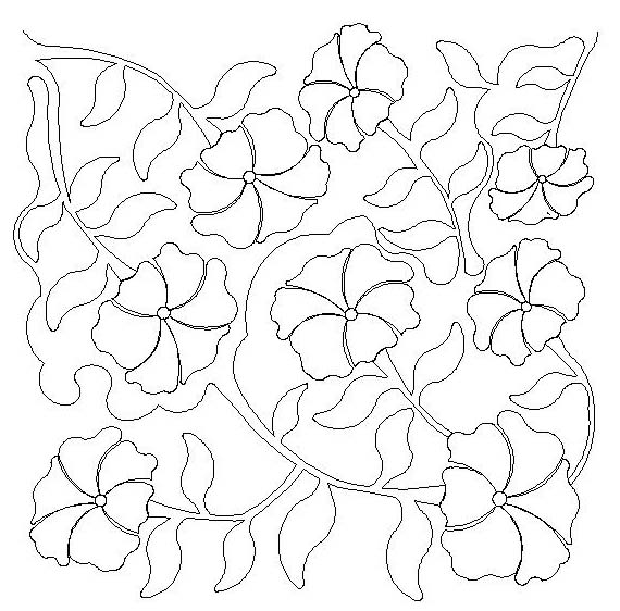 petunia Digital Pattern | Sweet Dreams Quilt Studio - Edge to Edge ...