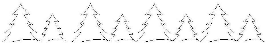 pine tree border Digital Pattern | Sweet Dreams Quilt Studio - Digital ...