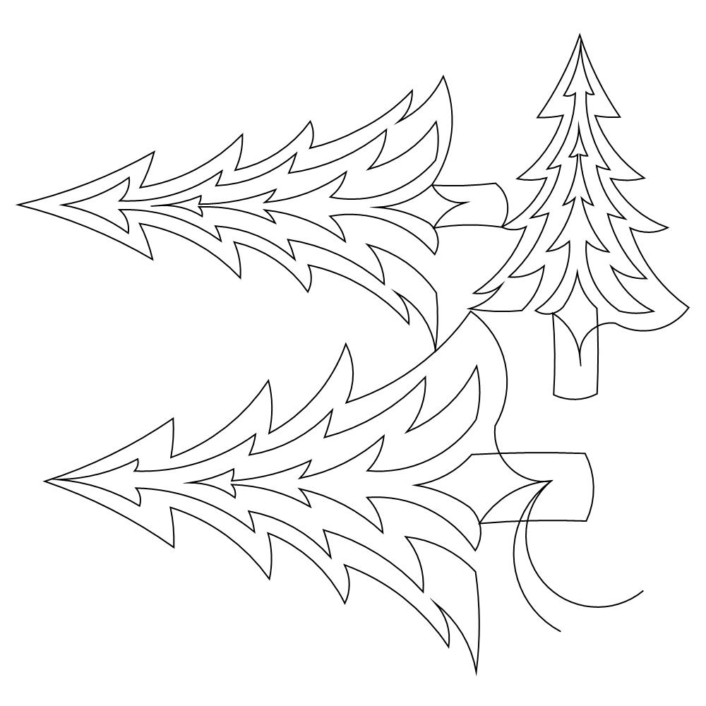 pine tree brd crn 004 Digital Pattern | Sweet Dreams Quilt Studio ...