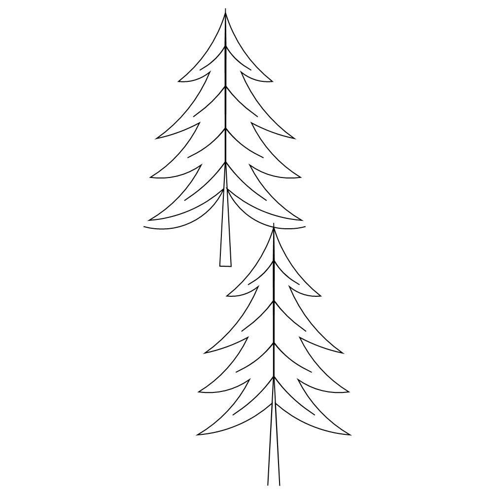 pine tree e2e 003 - Edge to Edge Quilting Patterns