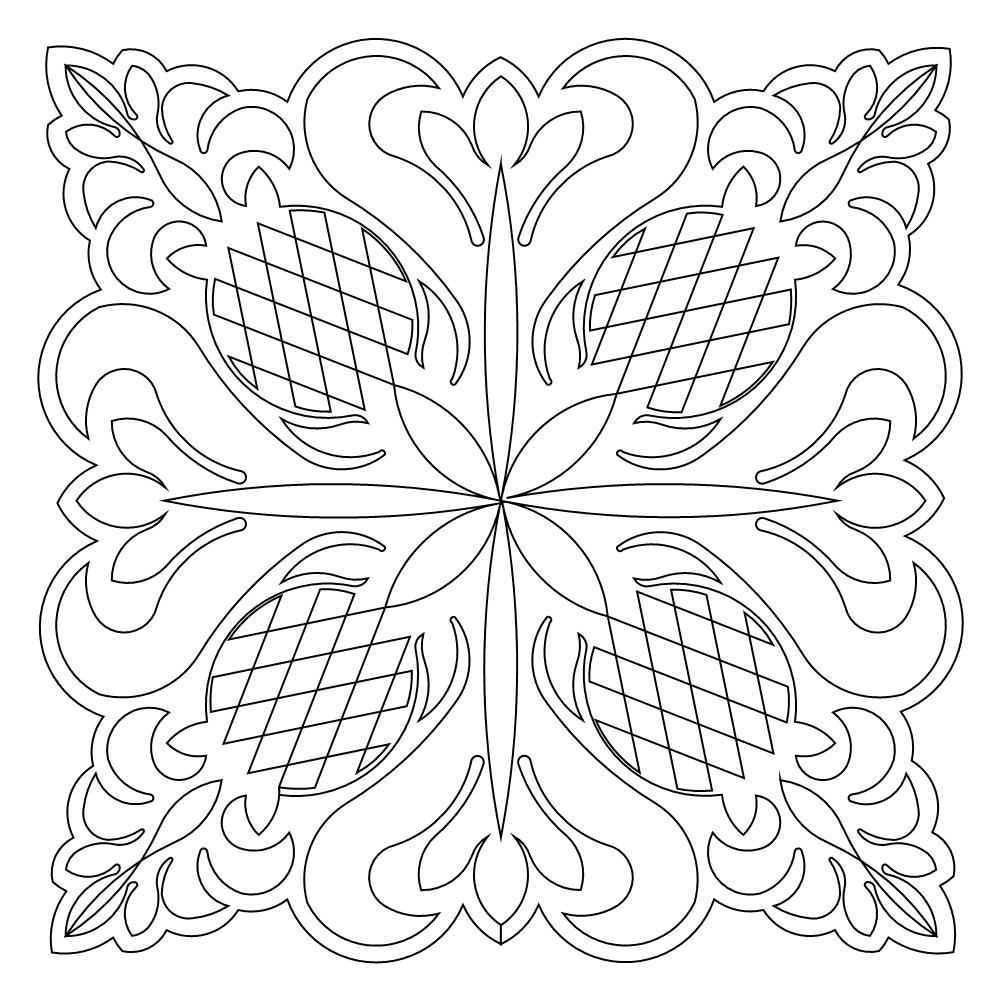 pineapple block 003 Digital Pattern | Sweet Dreams Quilt Studio ...