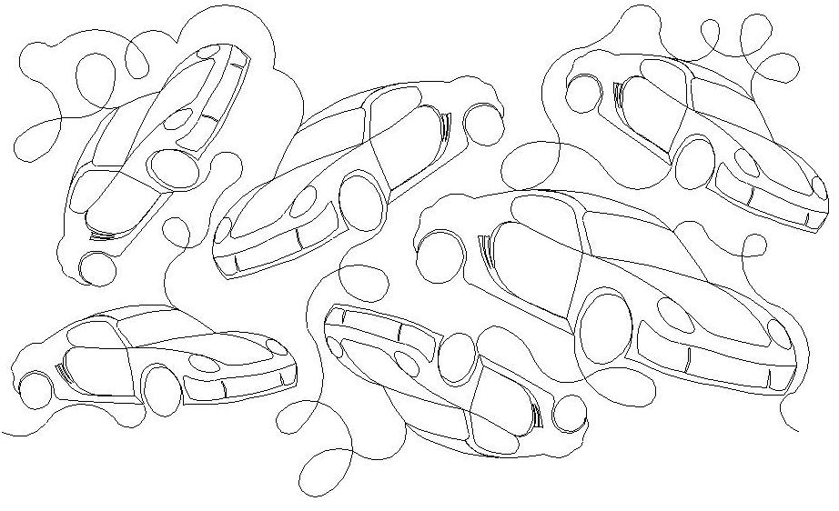 porsche Digital Pattern | Sweet Dreams Quilt Studio - Edge to Edge ...