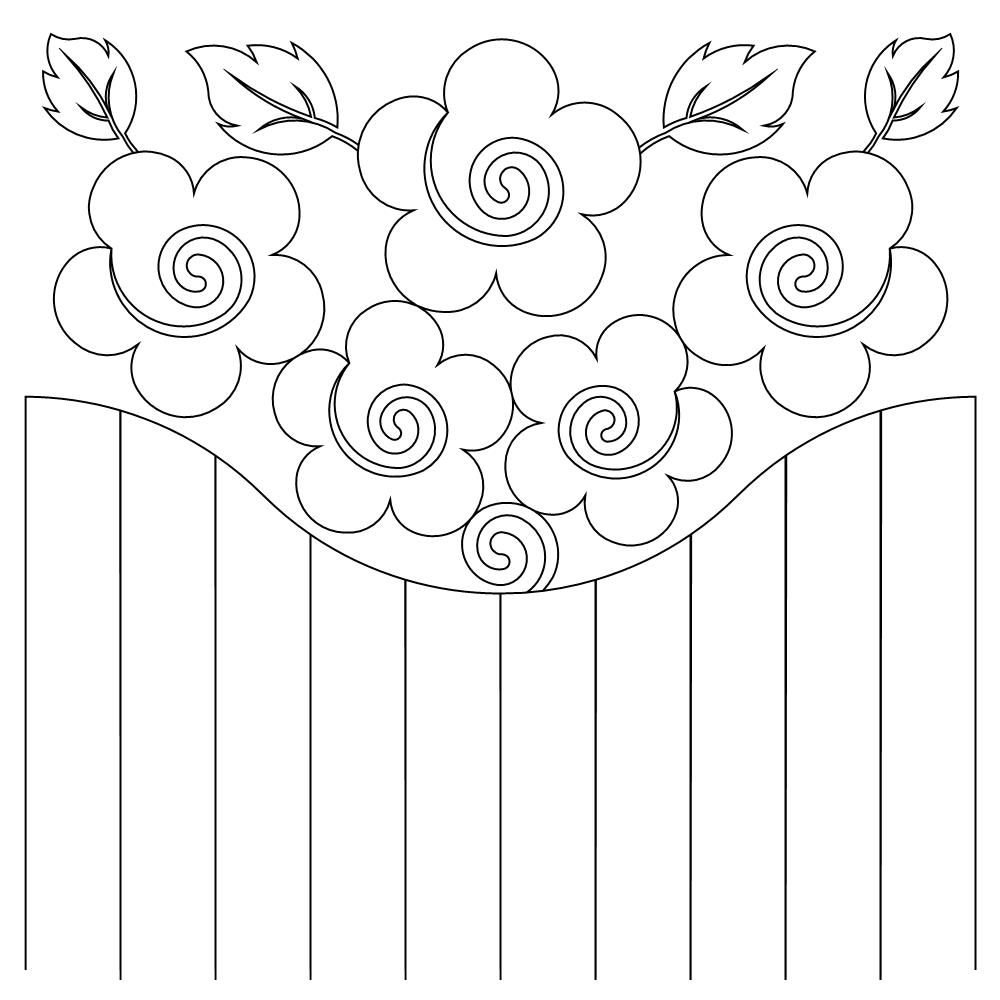 posey piano key border 001 Digital Pattern | Sweet Dreams Quilt Studio ...