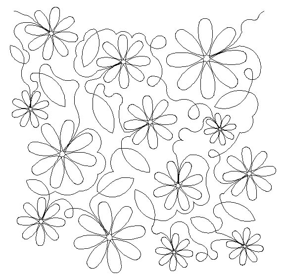 pretty daisy Digital Pattern | Sweet Dreams Quilt Studio - Edge to Edge ...