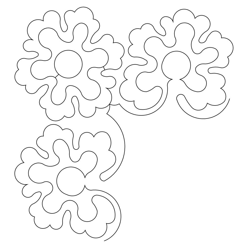 primitive flower brd crn 001 - Digital Borders/Borders Corners Patterns ...