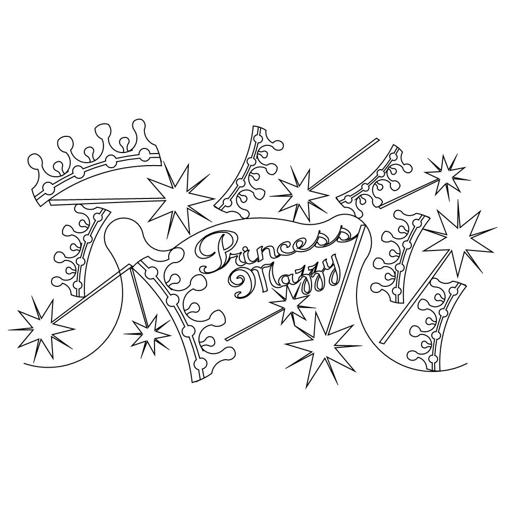 princess mazzy pano 001 Digital Pattern | Sweet Dreams Quilt Studio ...