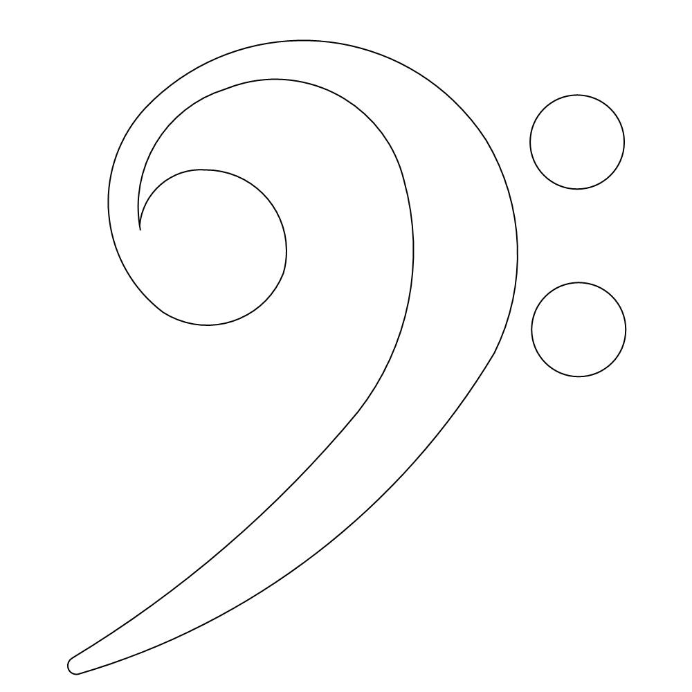 rea music bass cleft Digital Pattern | Sweet Dreams Quilt Studio ...