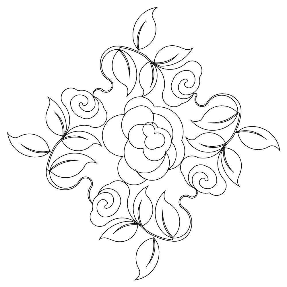 romantic roses dic 001 Digital Pattern | Sweet Dreams Quilt Studio ...
