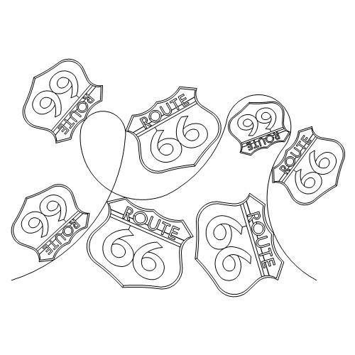 route 66 pano 002 Digital Pattern | Sweet Dreams Quilt Studio - Edge to ...