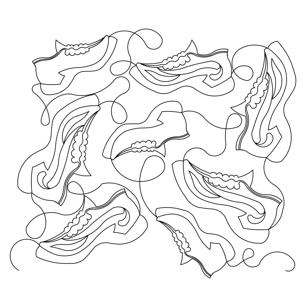running shoe pano 001 Digital Pattern | Sweet Dreams Quilt Studio ...