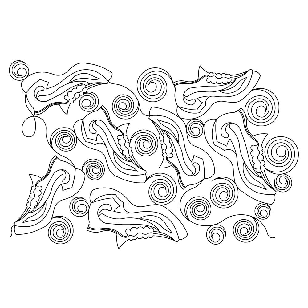 running shoe pano 002 Digital Pattern | Sweet Dreams Quilt Studio ...