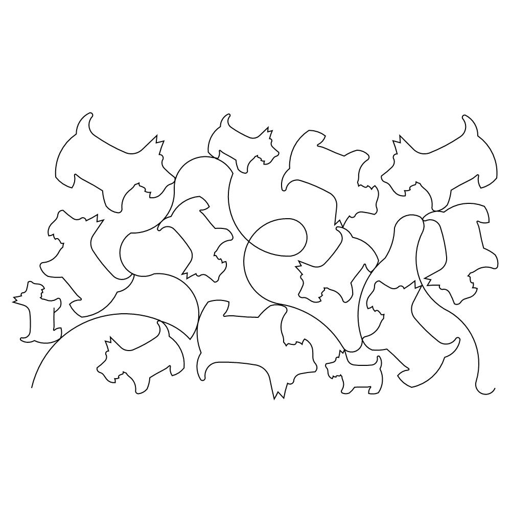 scotty dog pano 4 Digital Pattern | Sweet Dreams Quilt Studio - Edge to ...