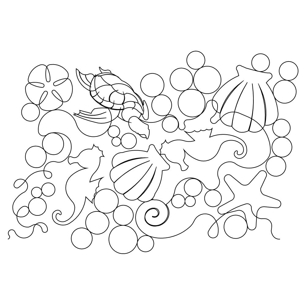 sea e2e 002 - Edge to Edge Quilting Patterns