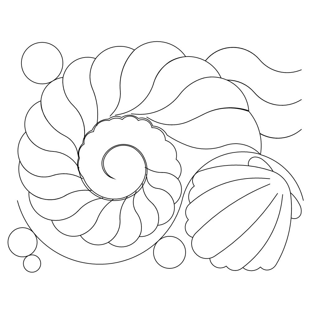 seashell border 007 - Digital Borders/Borders Corners Patterns | Sweet ...