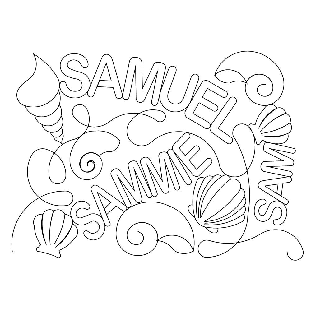 seashell sammie e2e 001 - Edge to Edge Quilting Patterns
