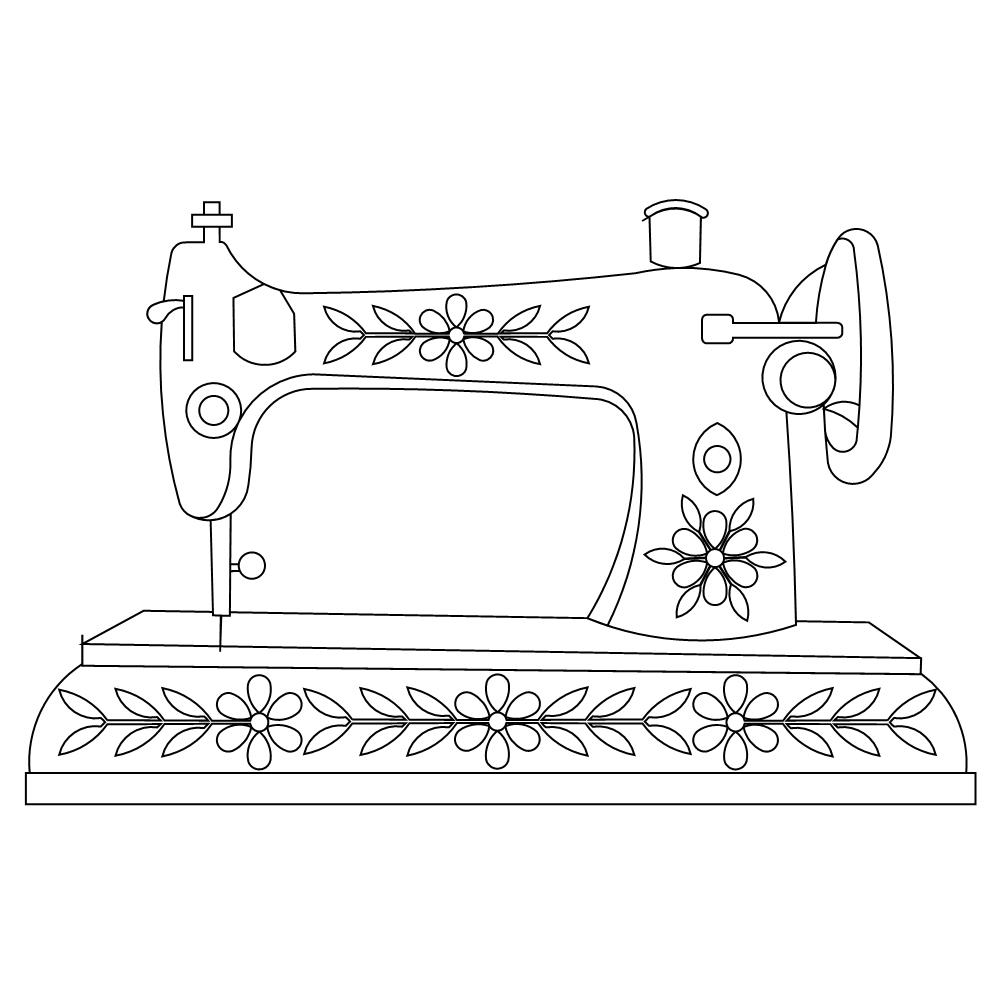 sewing machine 004 Digital Pattern | Sweet Dreams Quilt Studio ...