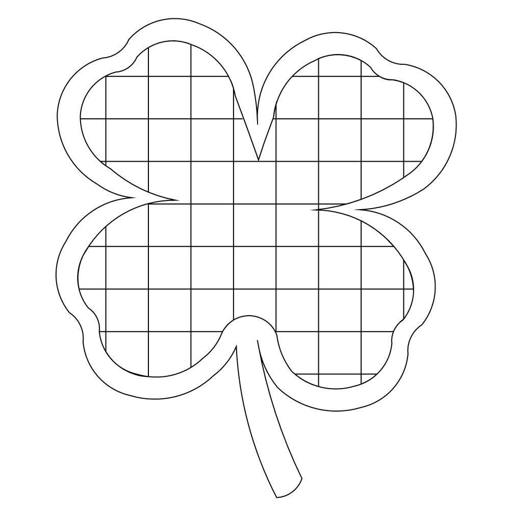 shamrock with grid 2 Digital Pattern | Sweet Dreams Quilt Studio ...