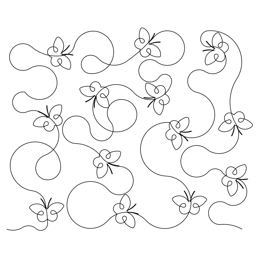 simple bfy meander 001 Digital Pattern | Sweet Dreams Quilt Studio ...