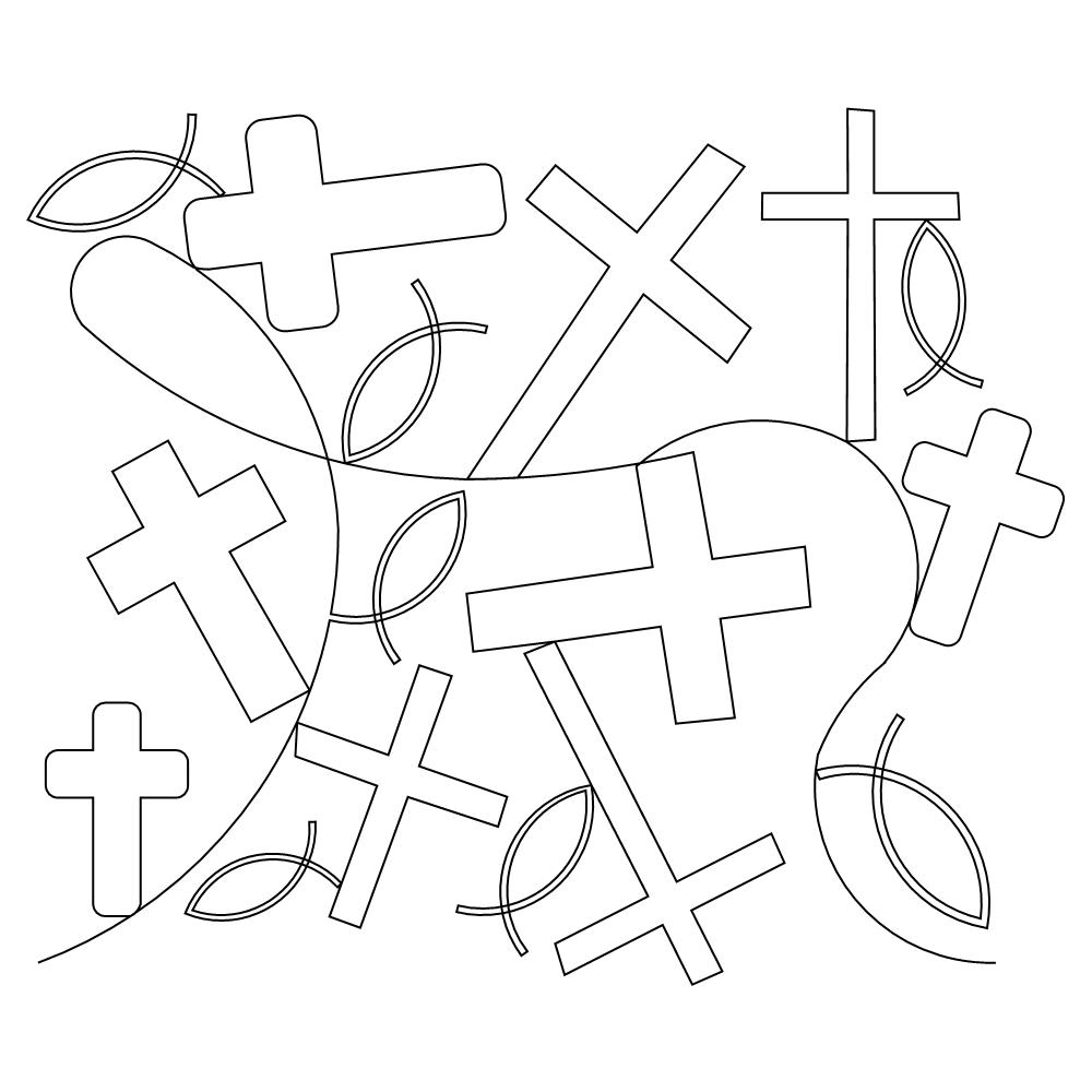 simply crosses pano 002 Digital Pattern | Sweet Dreams Quilt Studio ...