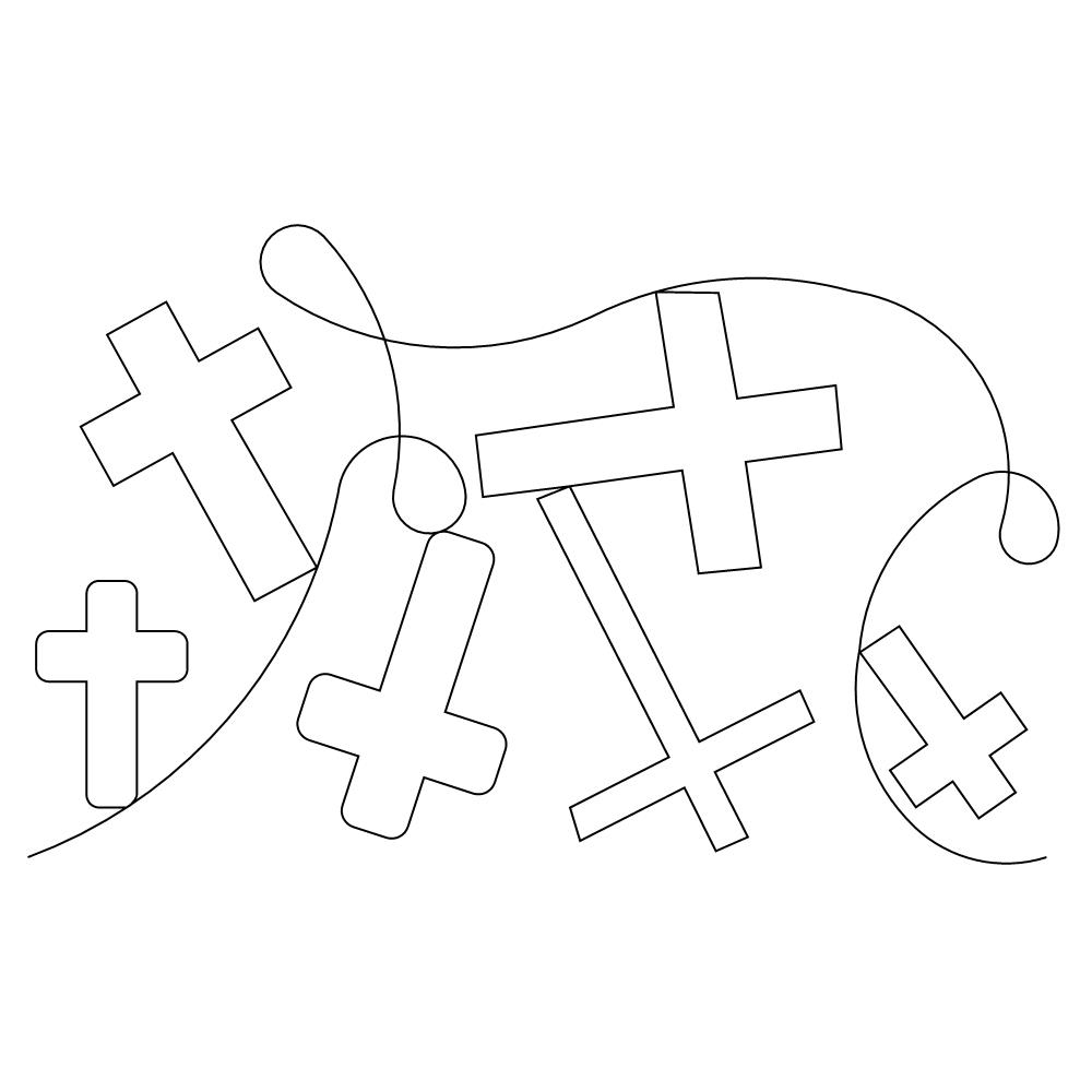 simply crosses pano 006 Digital Pattern | Sweet Dreams Quilt Studio ...