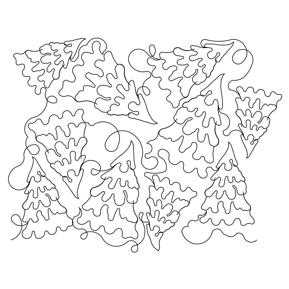 snow pines 001 Digital Pattern | Sweet Dreams Quilt Studio - Edge to ...