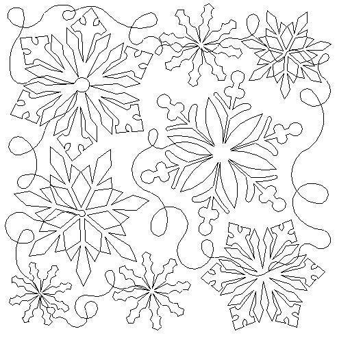 snowflake block Digital Pattern | Sweet Dreams Quilt Studio - Digital ...