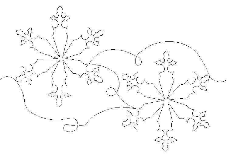 snowflake border 2 Digital Pattern | Sweet Dreams Quilt Studio ...