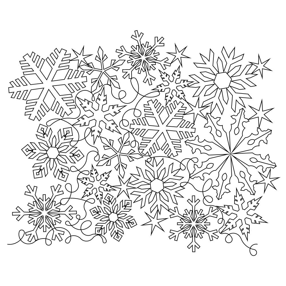 snowflake complex 004 Digital Pattern | Sweet Dreams Quilt Studio ...