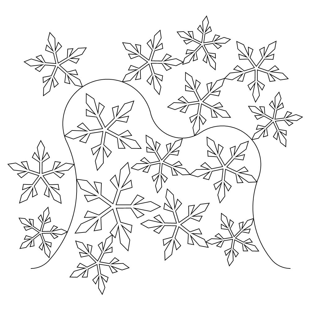 snowflake pano 001 Digital Pattern | Sweet Dreams Quilt Studio - Edge ...