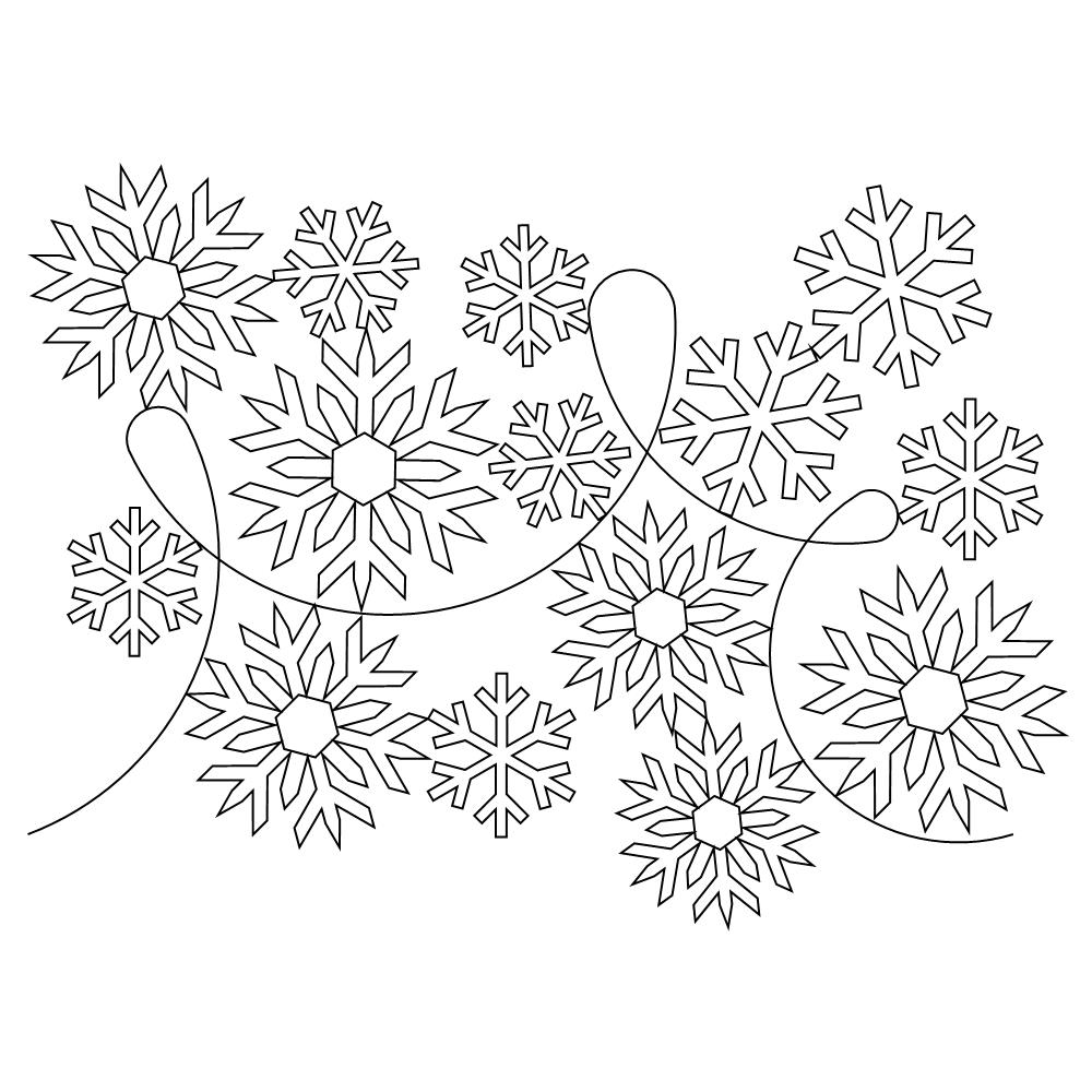 snowflake pano 004 Digital Pattern | Sweet Dreams Quilt Studio - Edge ...