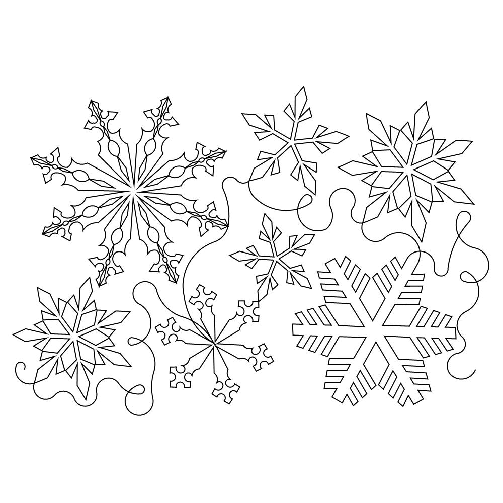 snowflakes complex 002 Digital Pattern | Sweet Dreams Quilt Studio ...