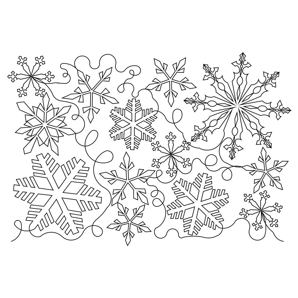 snowflakes complex short Digital Pattern | Sweet Dreams Quilt Studio ...