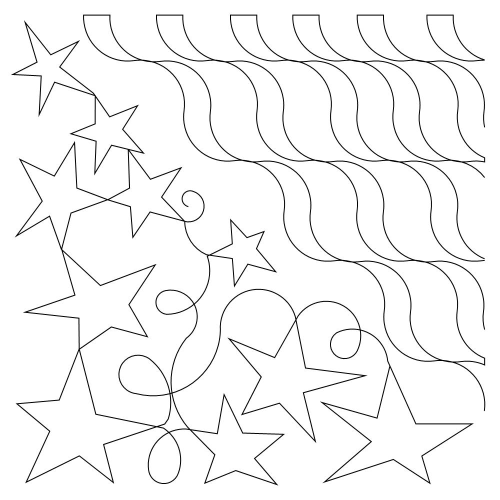 stars and stripes LC 001 Digital Pattern | Sweet Dreams Quilt Studio ...