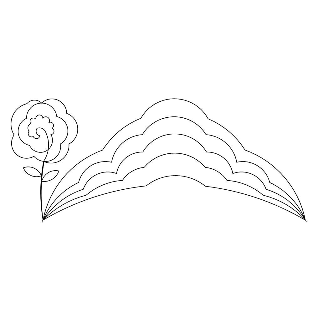 swag border simple rose 001 Digital Pattern | Sweet Dreams Quilt Studio ...