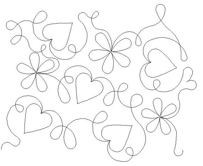 sweet hearts simple Digital Pattern | Sweet Dreams Quilt Studio - Edge ...