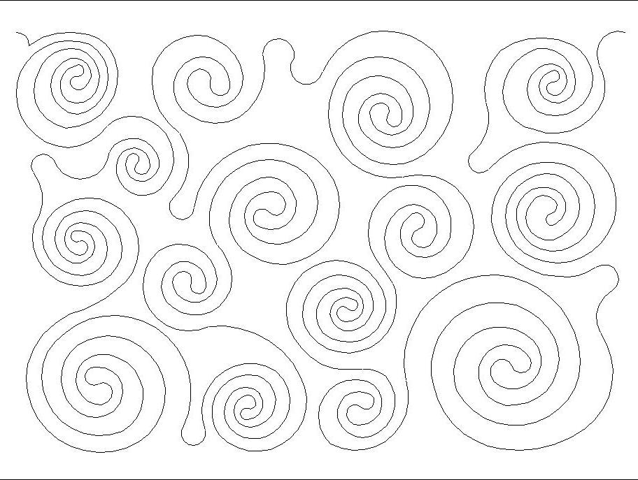 swirls simple sq Digital Pattern | Sweet Dreams Quilt Studio - Edge to ...